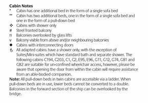Arcadia Deck Plan | P&O Cruises | ROL Cruise